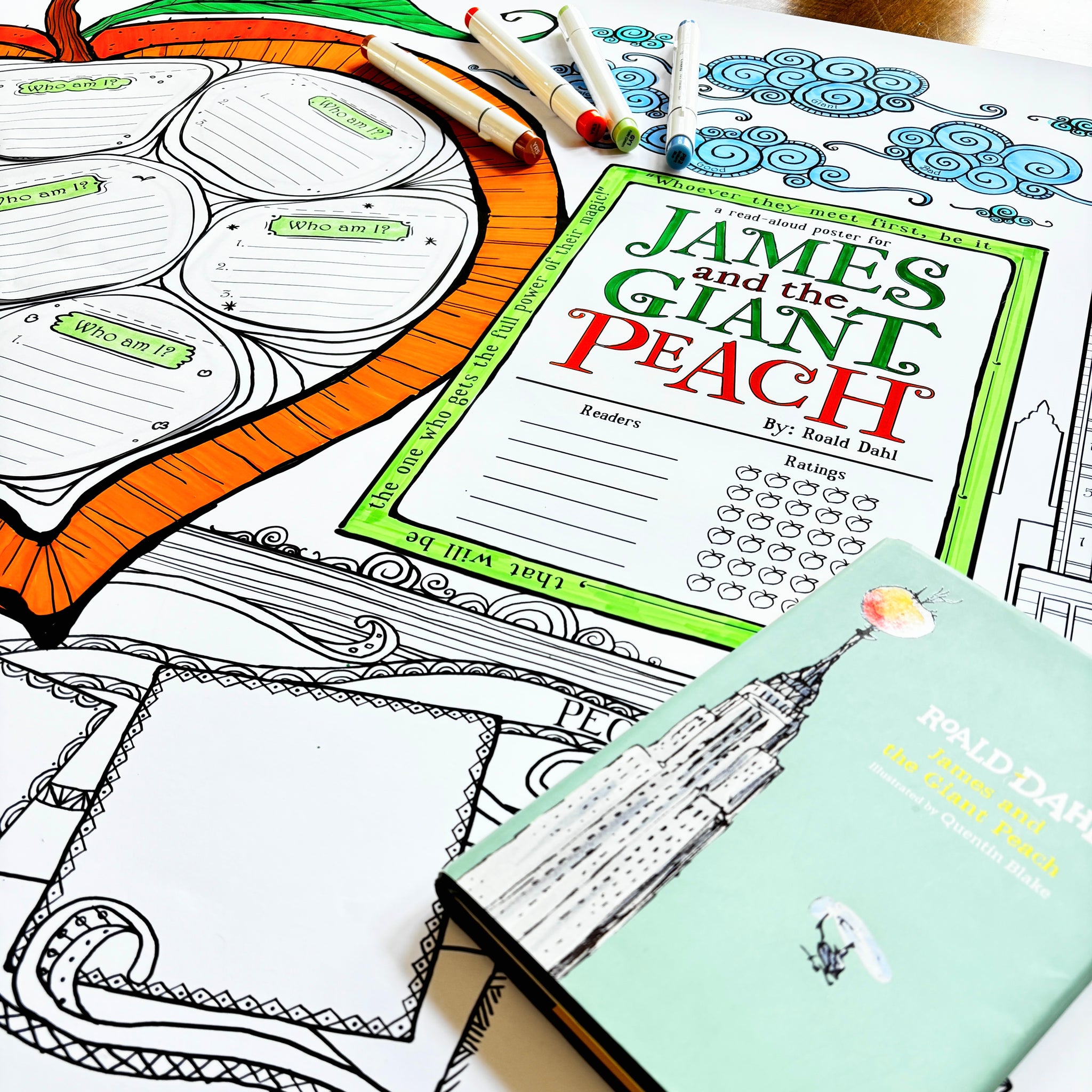 James and the Giant Peach Read-Aloud Poster: Digital Download | Ruby Reads