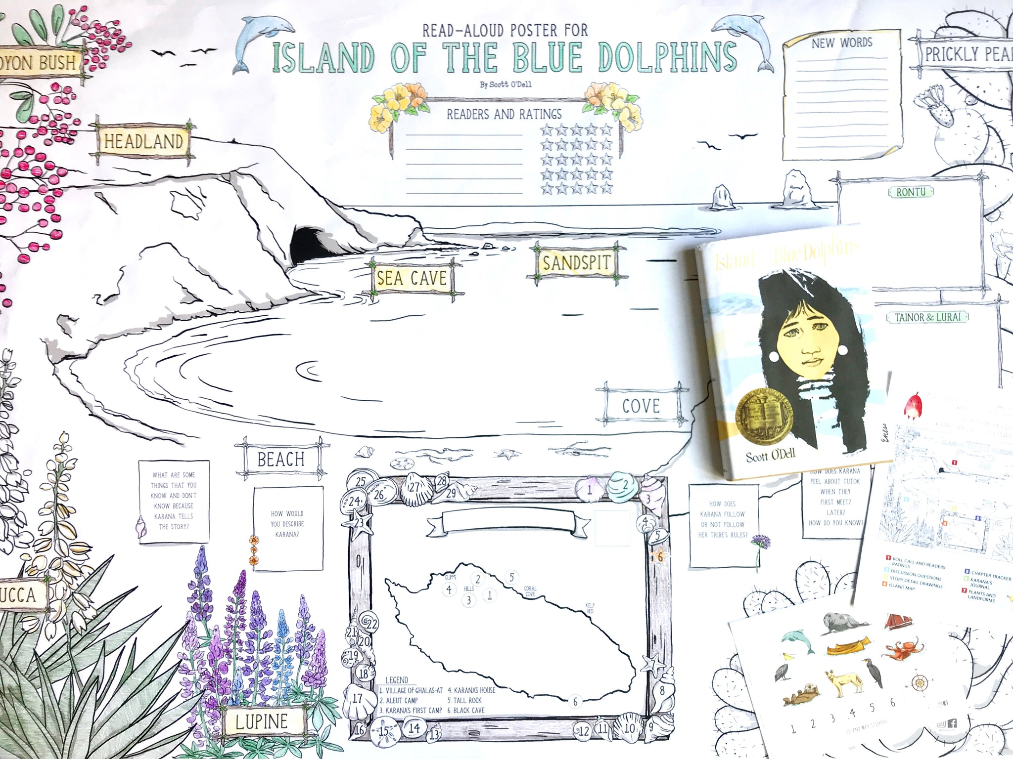 Island of the Blue Dolphins Read-Aloud Poster | Ruby Reads Books